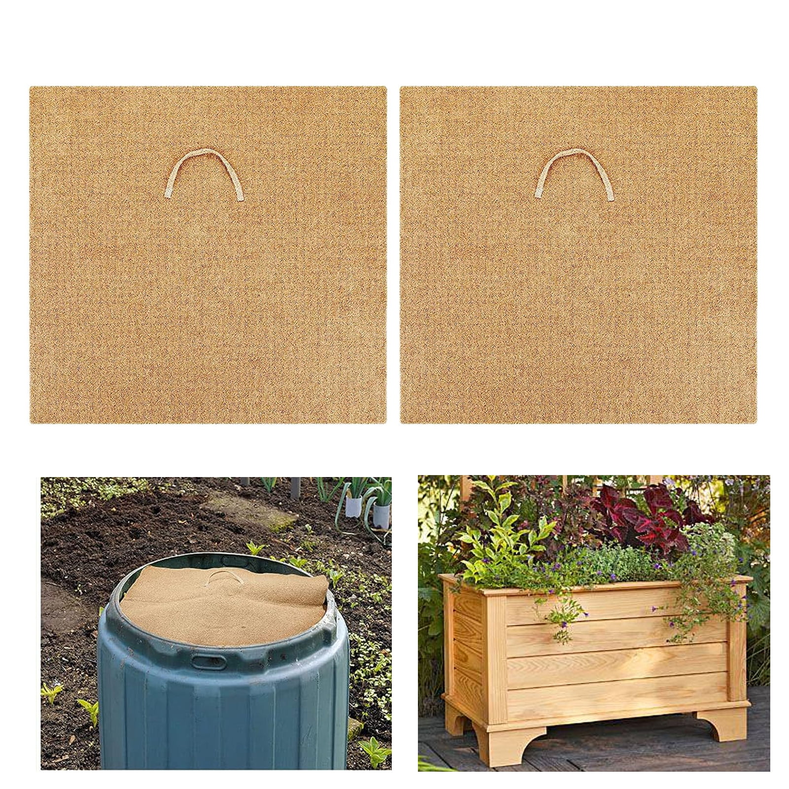 Aruwei 2/4 Pcs Worm Blanket Jute Fiber Worm Bin Blanket for Composting ...