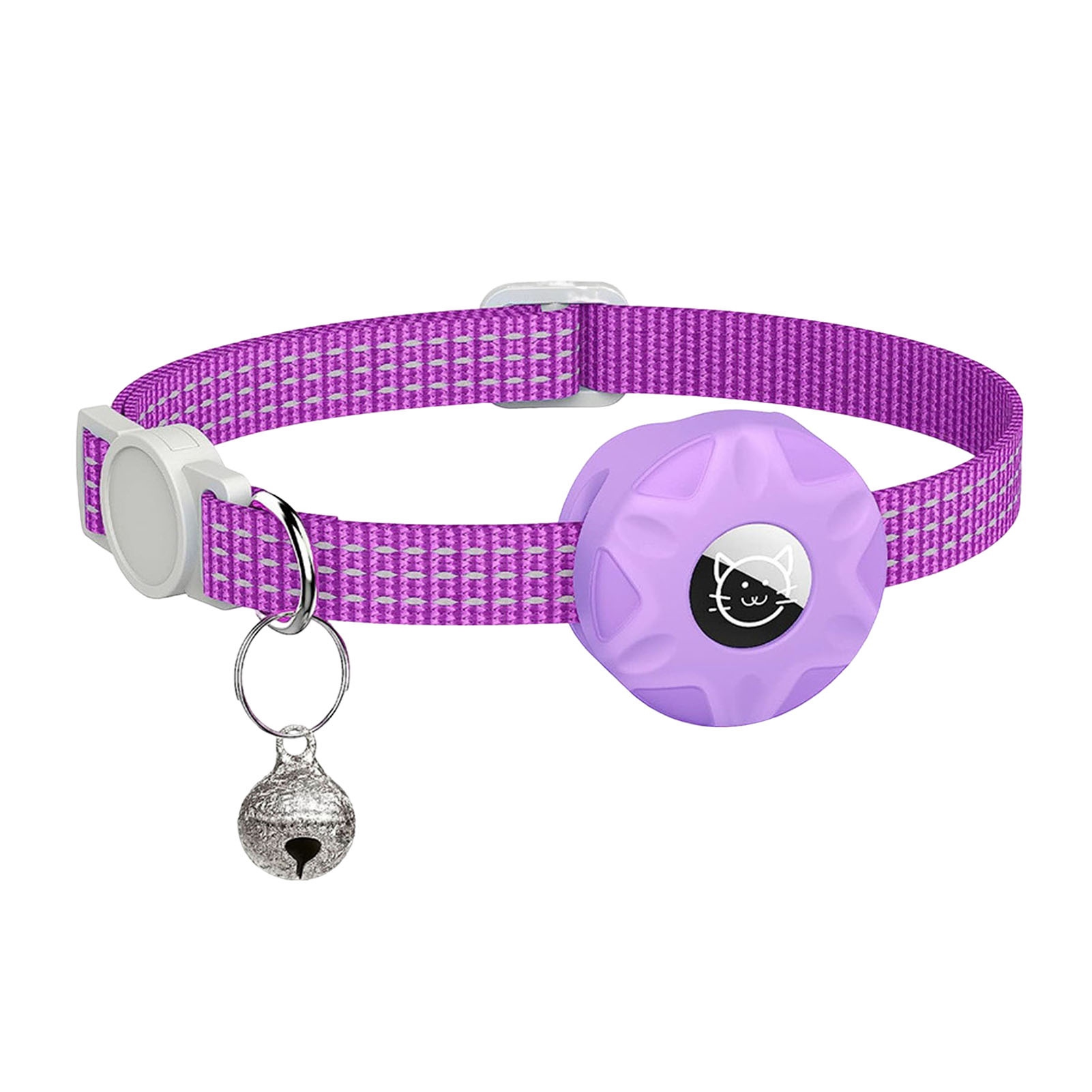 Aruwei Cat Tracker Collar with Reflective Strips Waterproof Adjustable Pet Safety Collar Cat ...