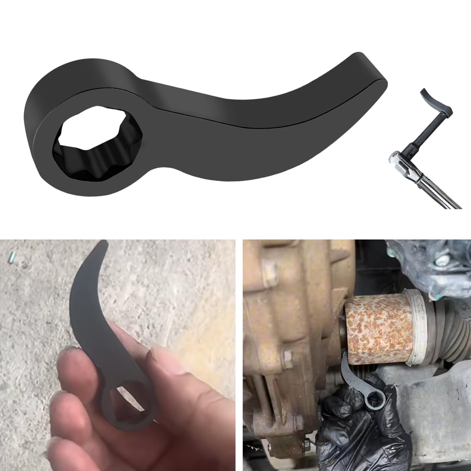 Aruwei Crowbar Adapter 1/2 Pcs Crowbar Adapter Head Tool Fits 3/8 ...