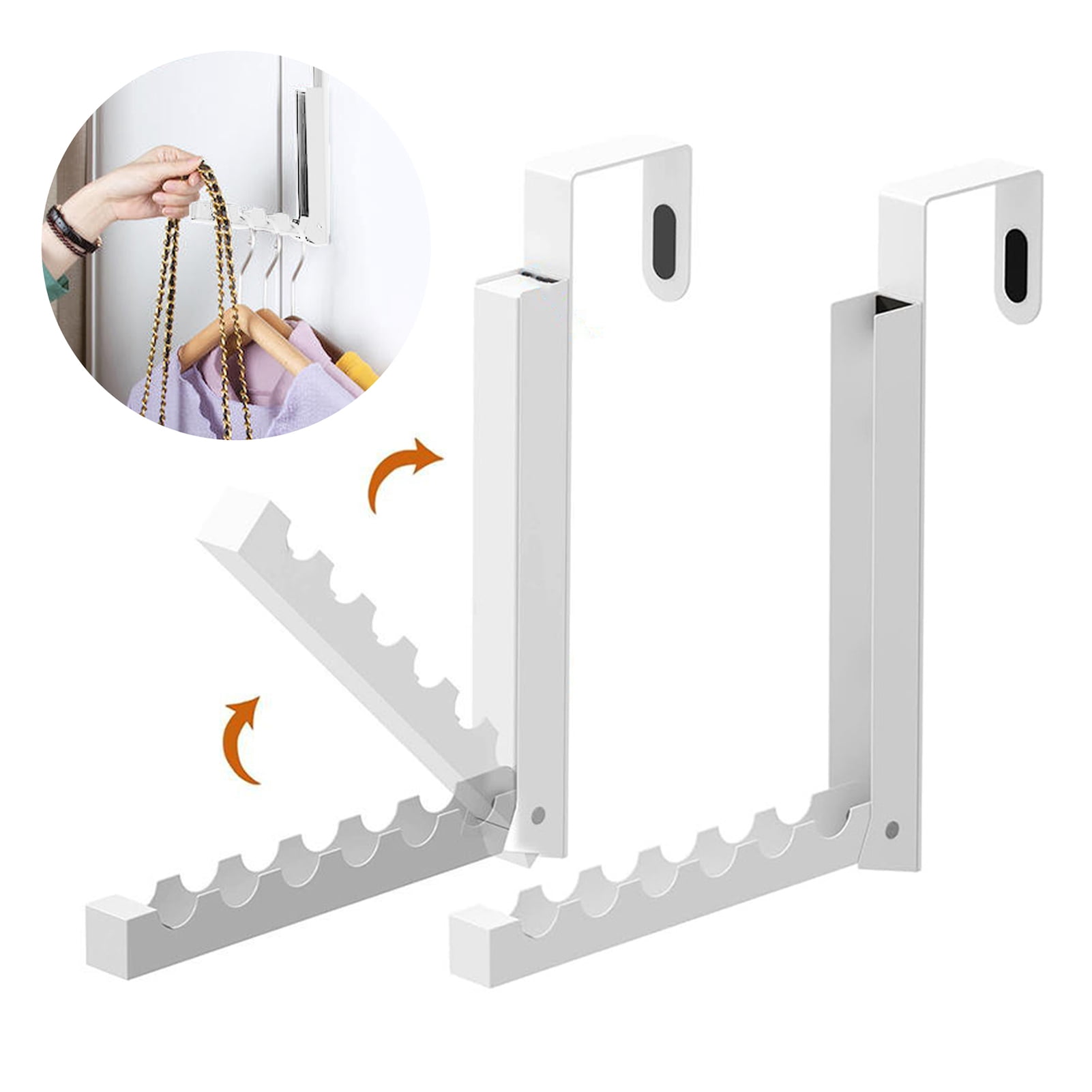 Aruwei Drying Rack 2Pcs Clothes Drying Racks with 6 Groves Strong Load ...