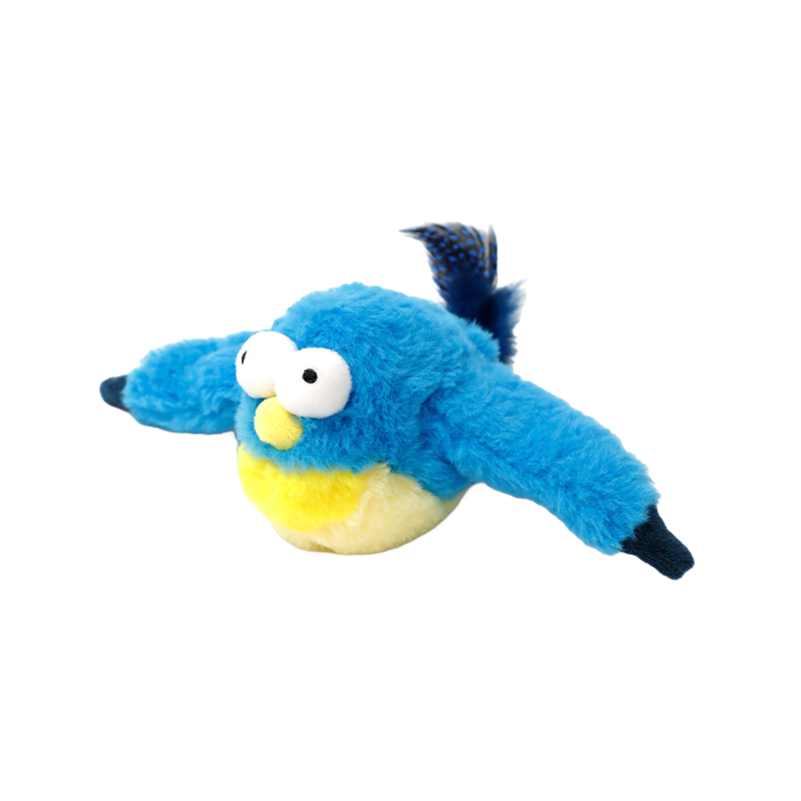 Aruwei Flapping Bird Cat Toy Interactive Chirping Flapping Wings Plush ...