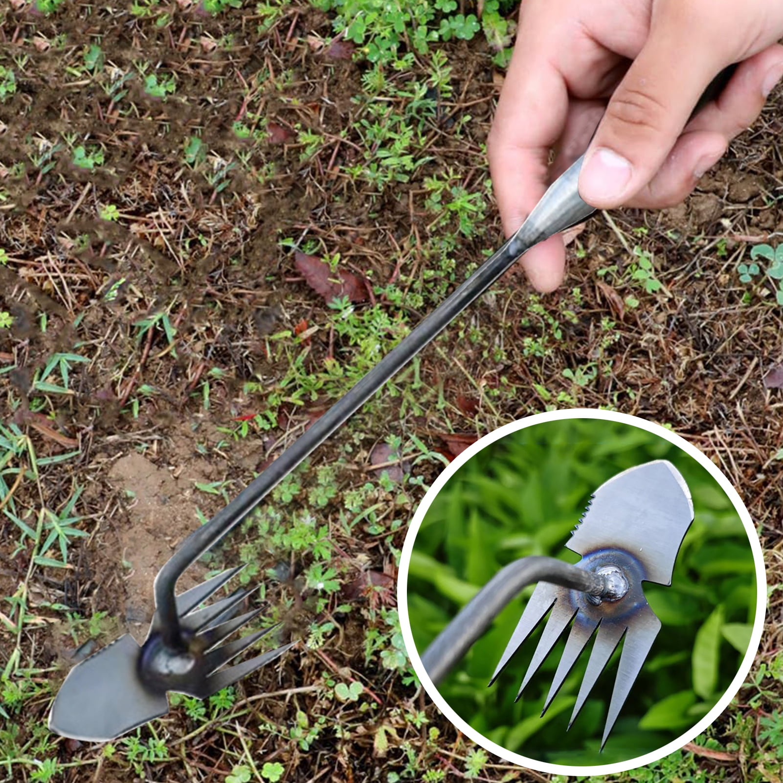 Aruwei Garden Weed Puller Uprooting Weeding Tool with Long Handle High ...