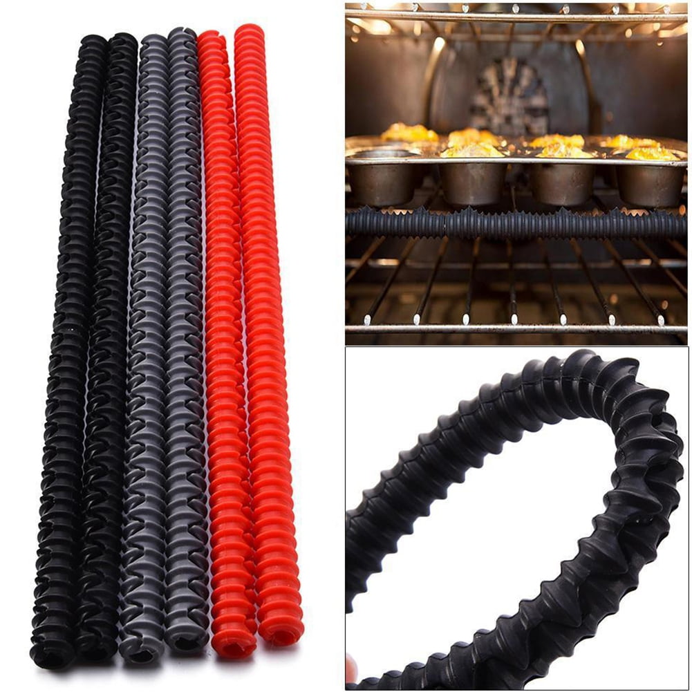 Aruwei Heat Insulated Silicone Oven Shelf Rack Guard Clip Avoid Scald ...