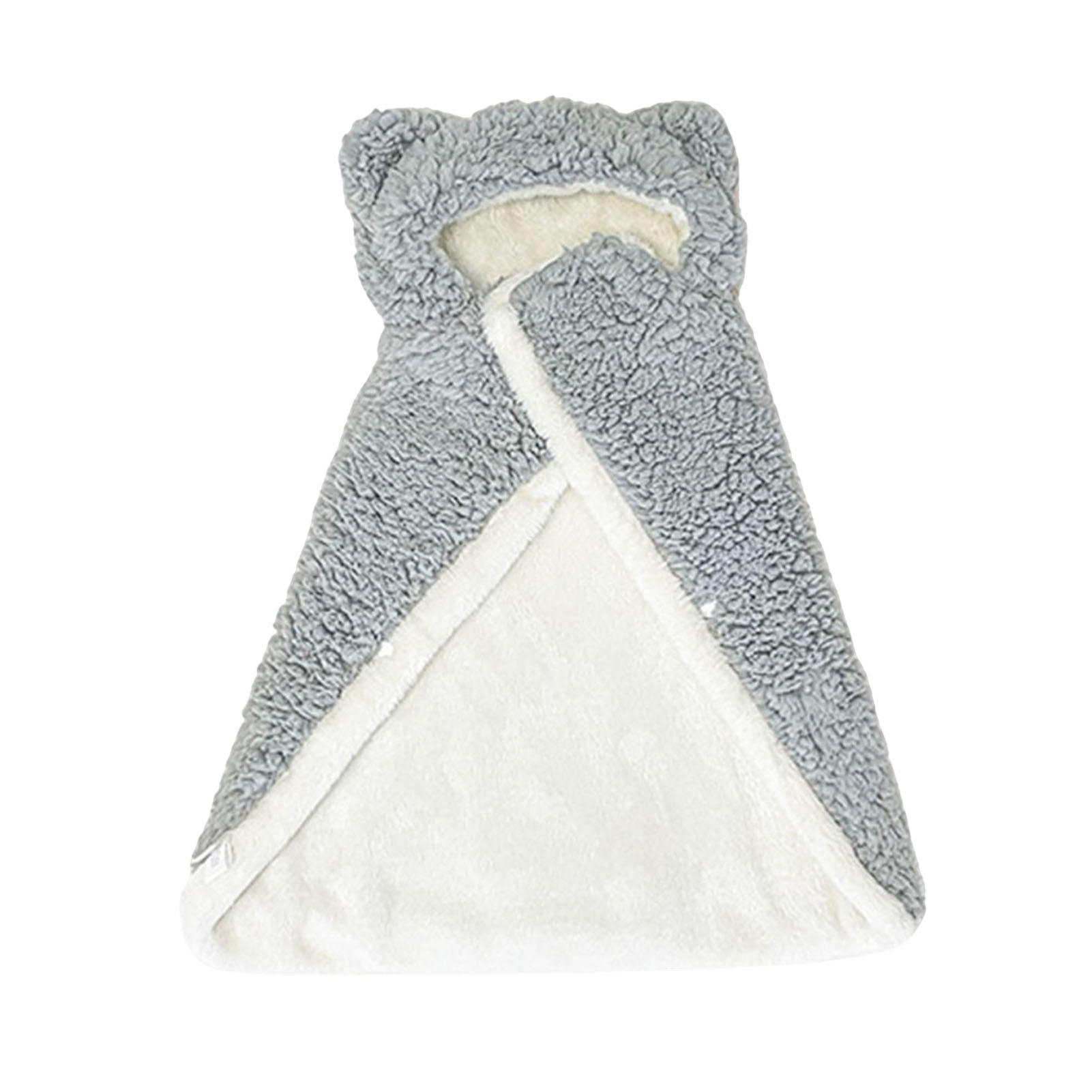 Aruwei Pet Cape Blanket Winter Fleece Warm Dog Robe with Hood Cat Cold ...