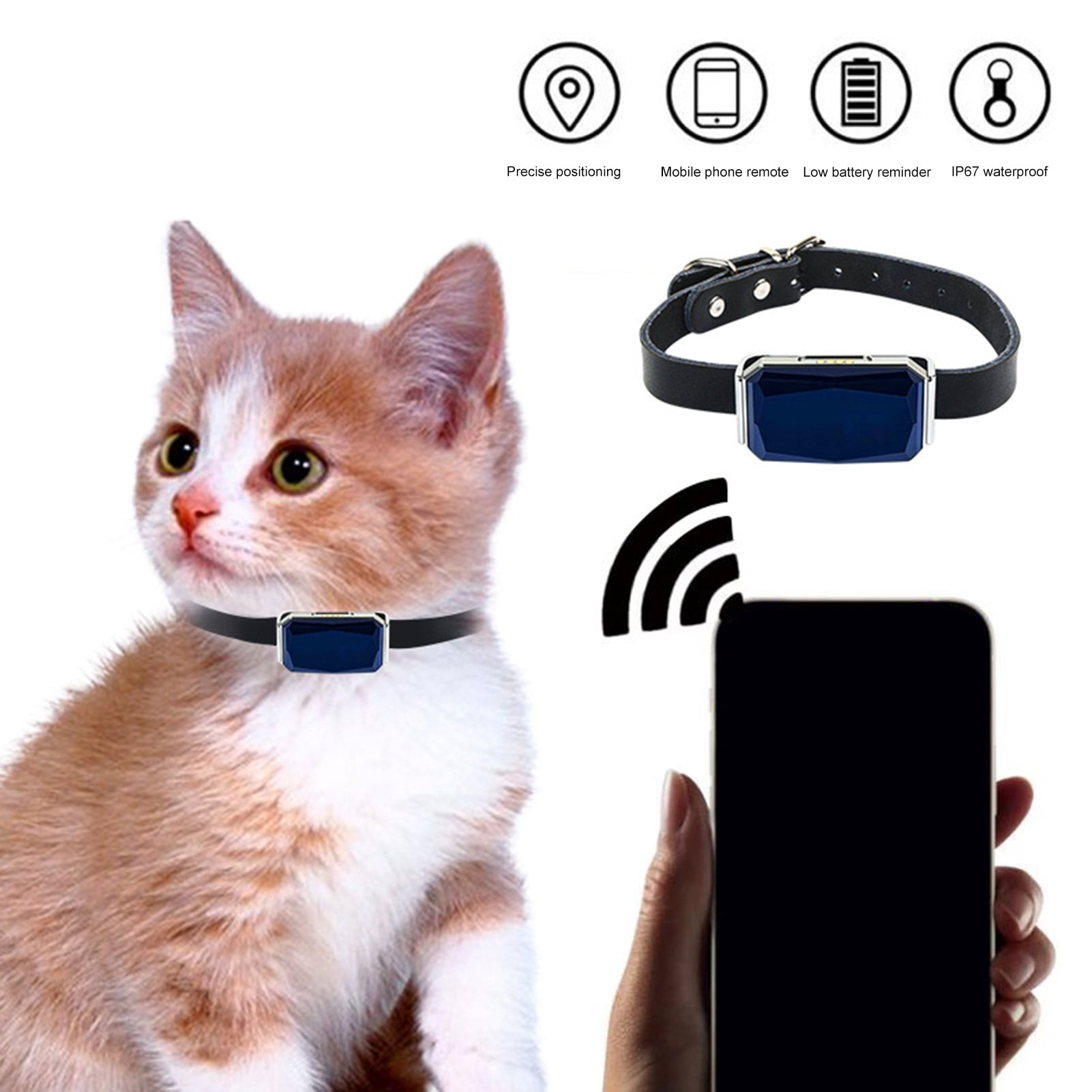 Aruwei Pet Tracker Adjustable Virtual Fence IP68 Waterproof Location ...