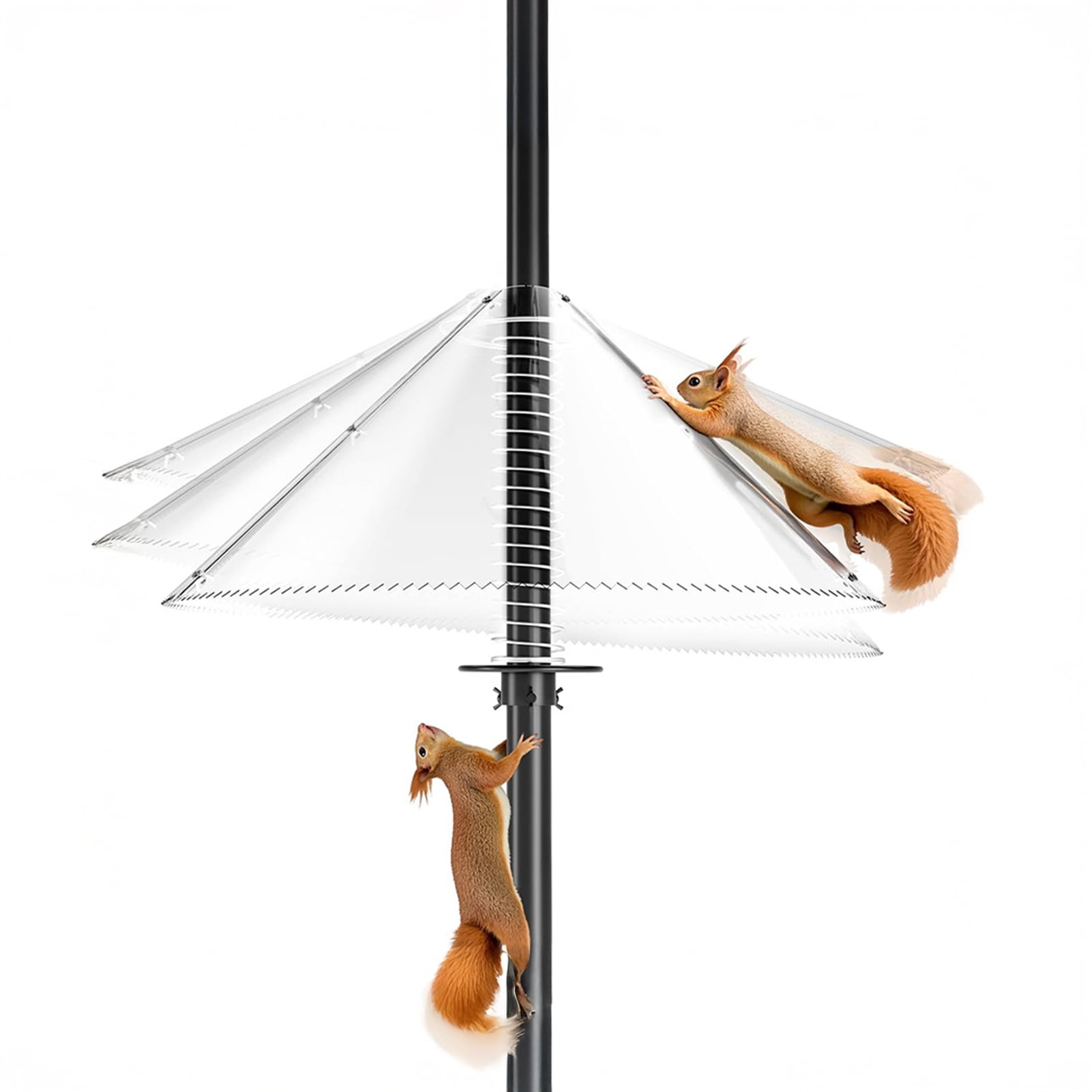 Aruwei Squirrel Proof Baffle for Bird Feeder Pole Squirrel Baffle with ...