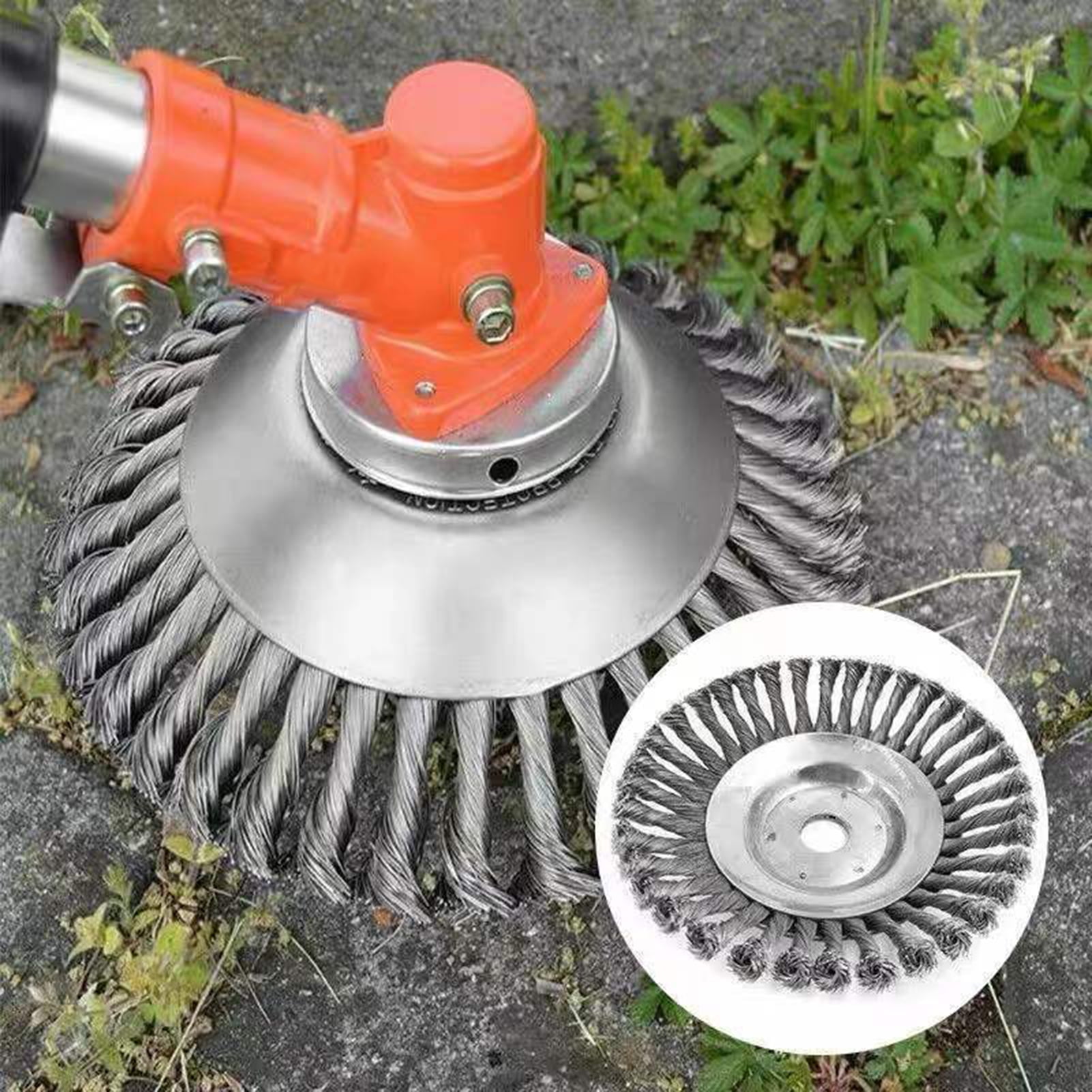 Aruwei Steel Wire Trimmer Head Weed Wheel Replacement Brush Cutter Head ...