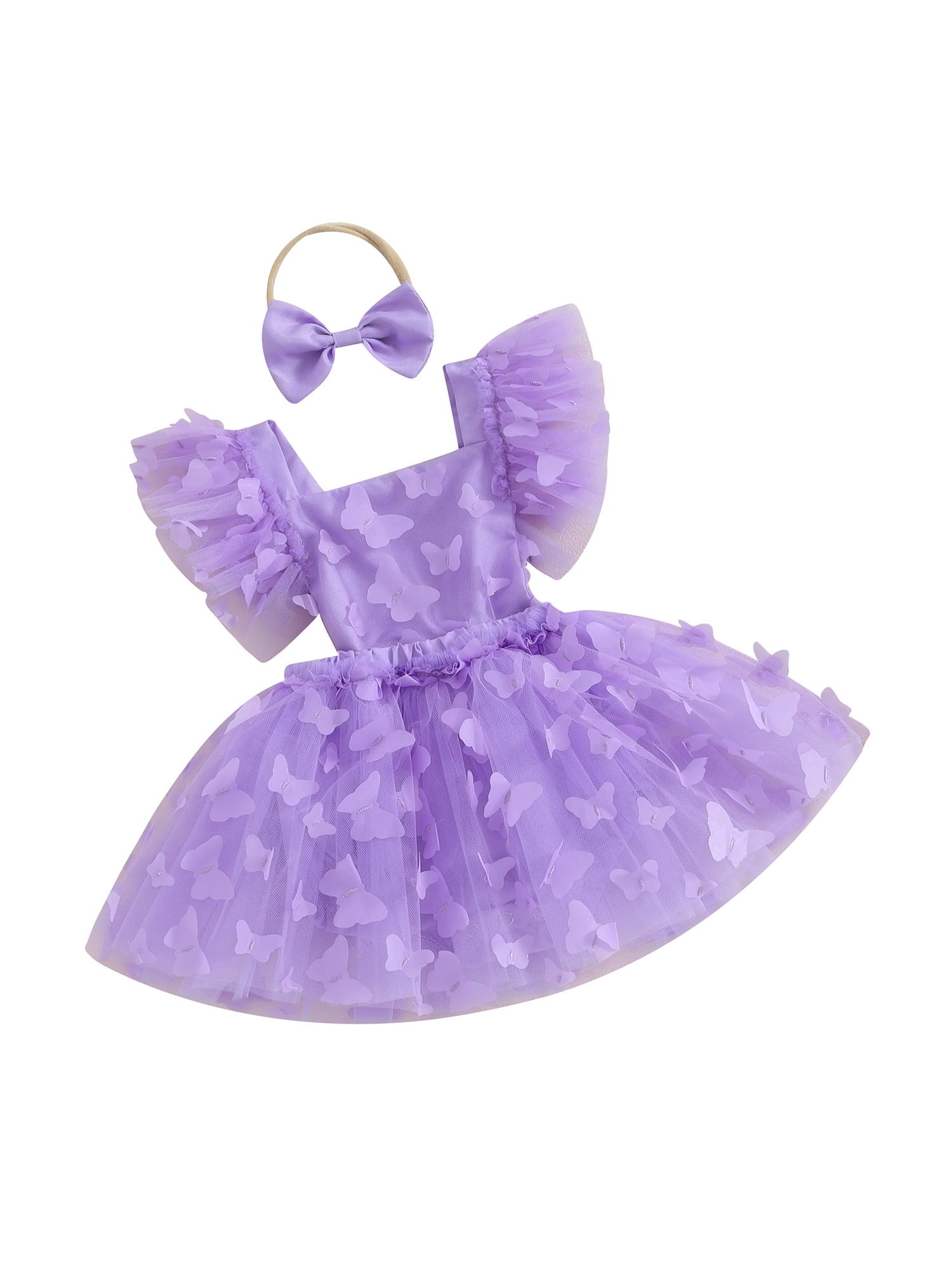 Arvbitana 6M 12M 18M 24M Newborn Baby Girls Summer Romper Dress 3D ...