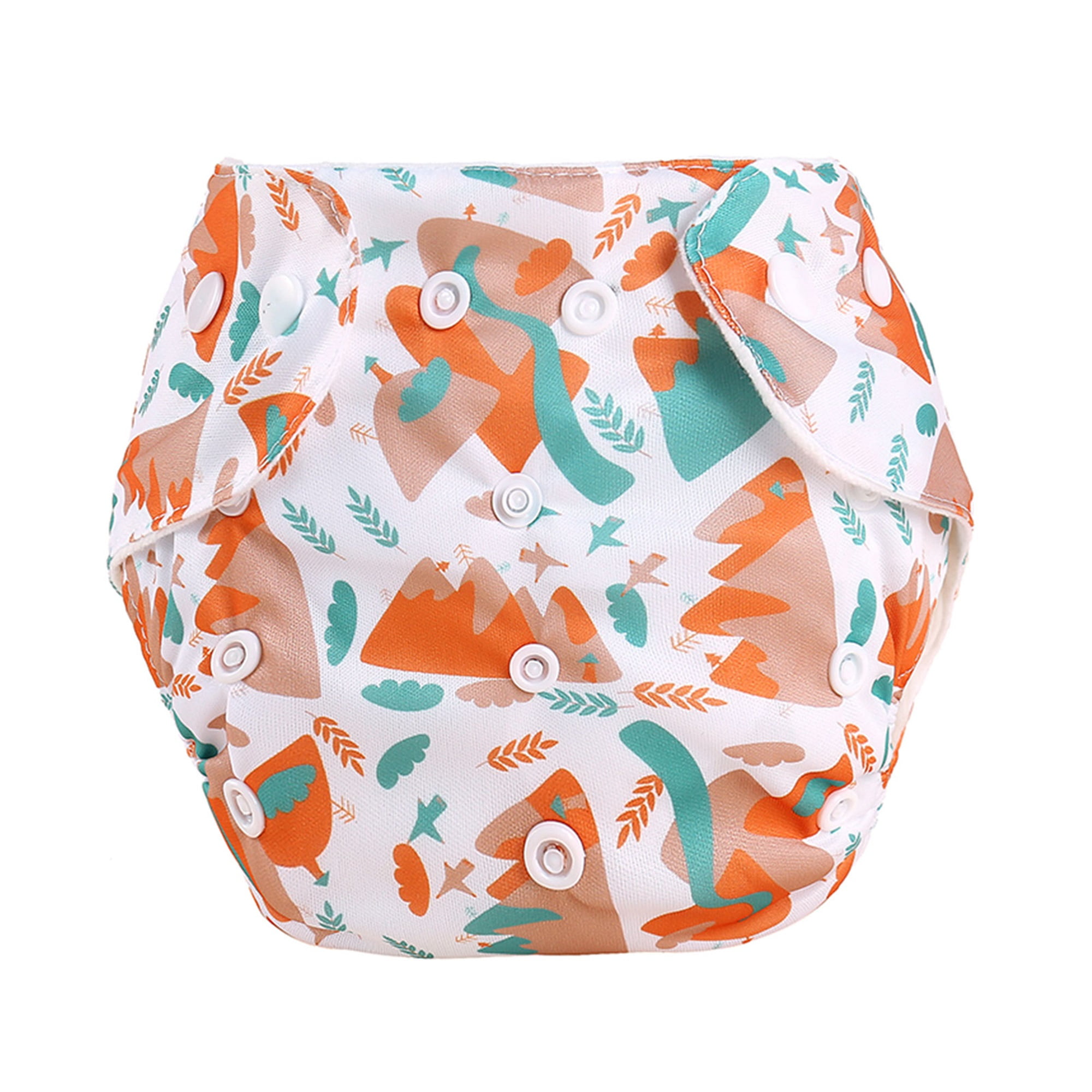 Jkerther Reusable Swim Diaper Cartoon Print Buttons Adjustable Baby ...