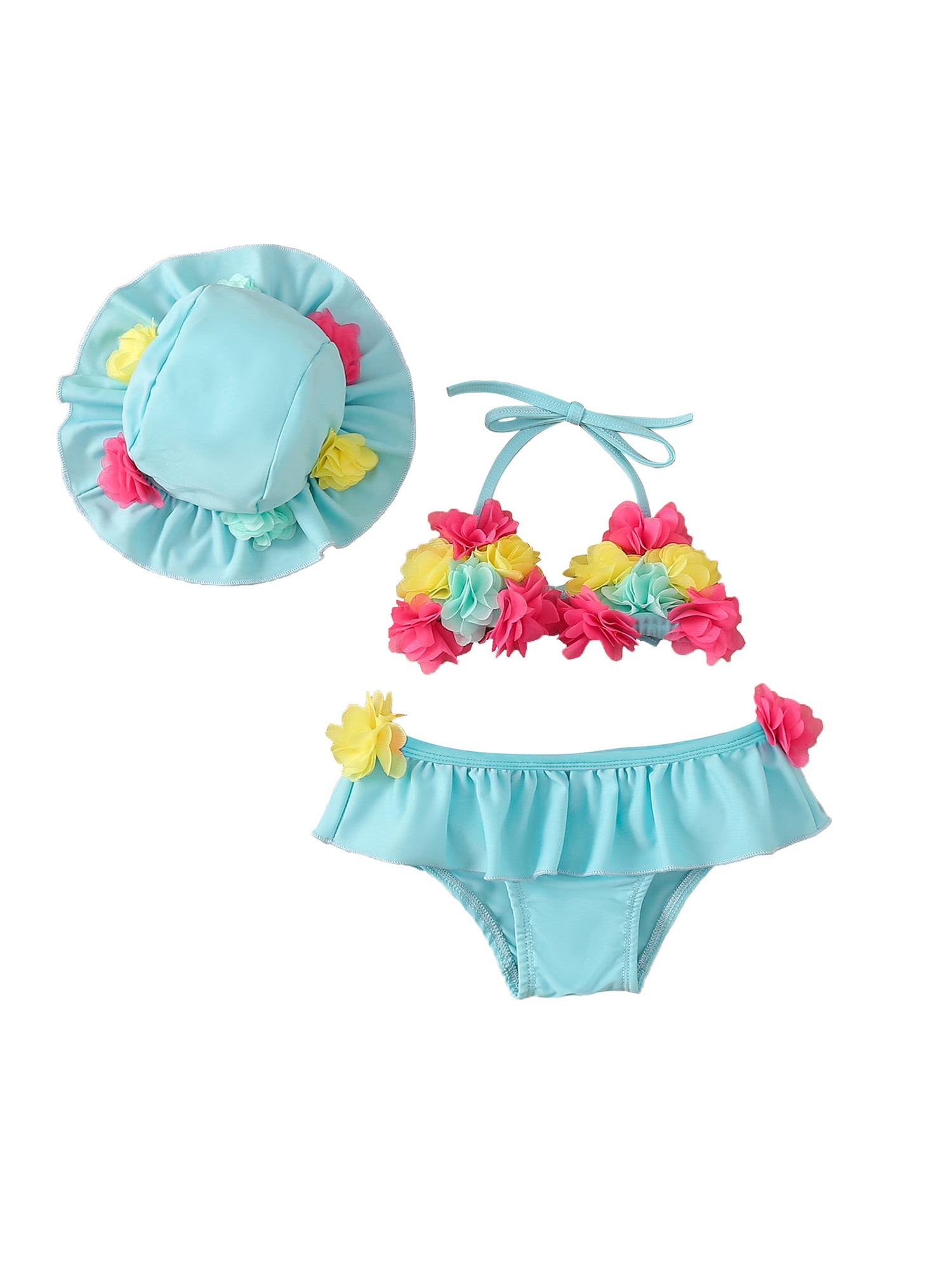 Arvbitana Baby Girl Swimsuit Infant Bikini Set Newborn Girl Swimwear ...