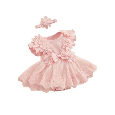 Vervocedenovo 1-18M Baby Girl 2Pcs Summer Outfits Ruffle Sleeve 3D ...