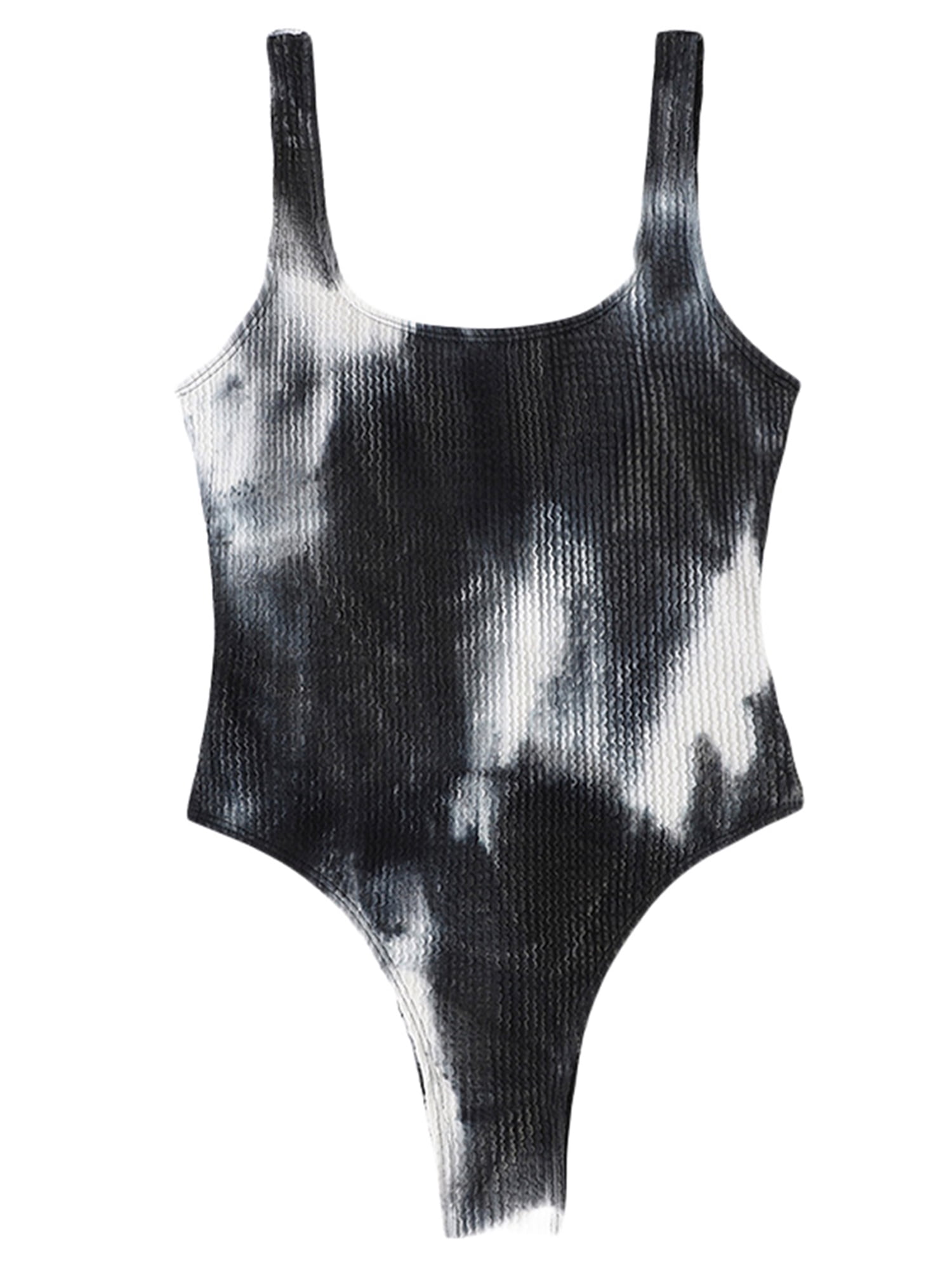 Arvbitana Women's Smocked One Piece Swimsuit Tie Dye Bathing Suit ...