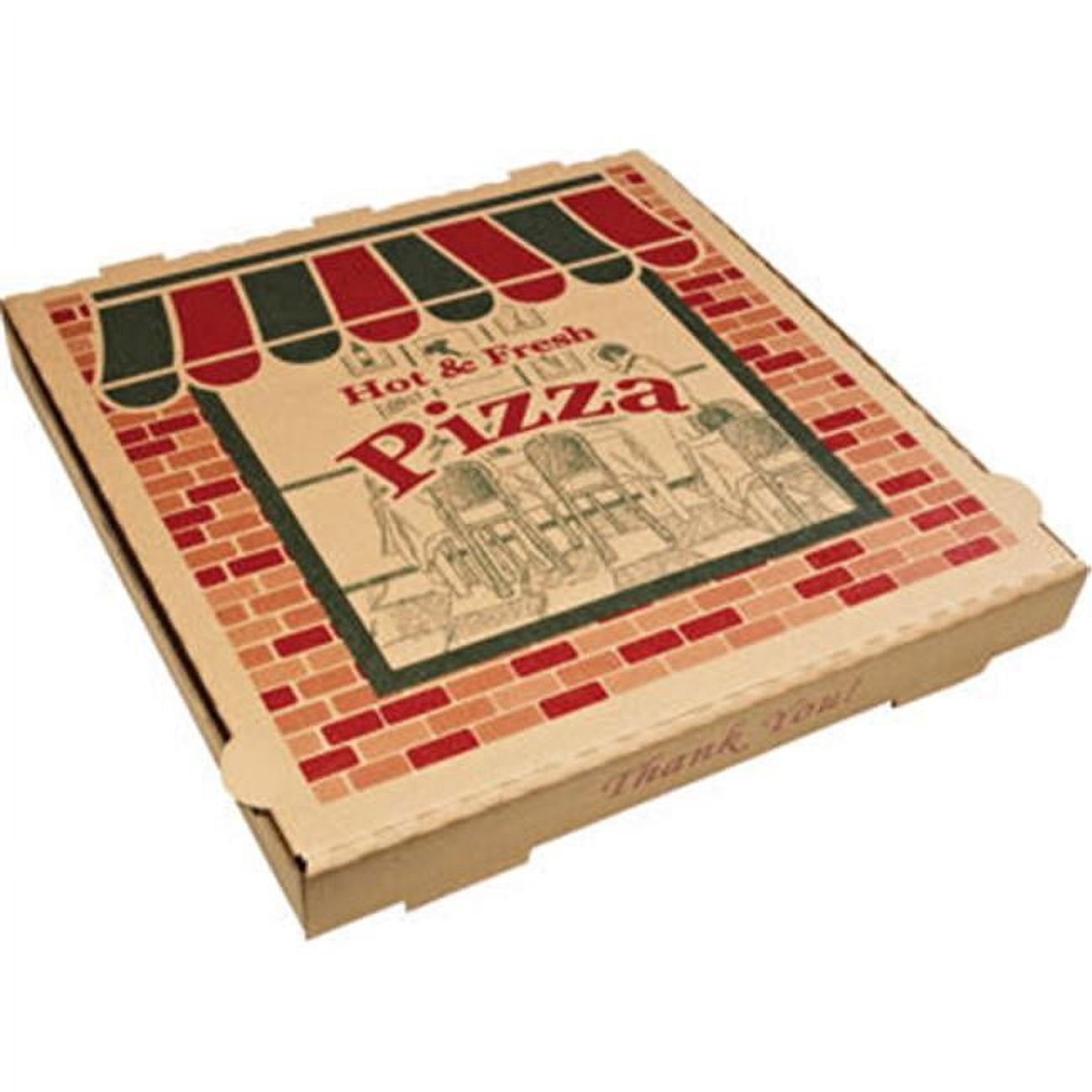 Arvco Containers ARV9124314 Printed Pizza Box - Kraft - 12 ft. ft ...