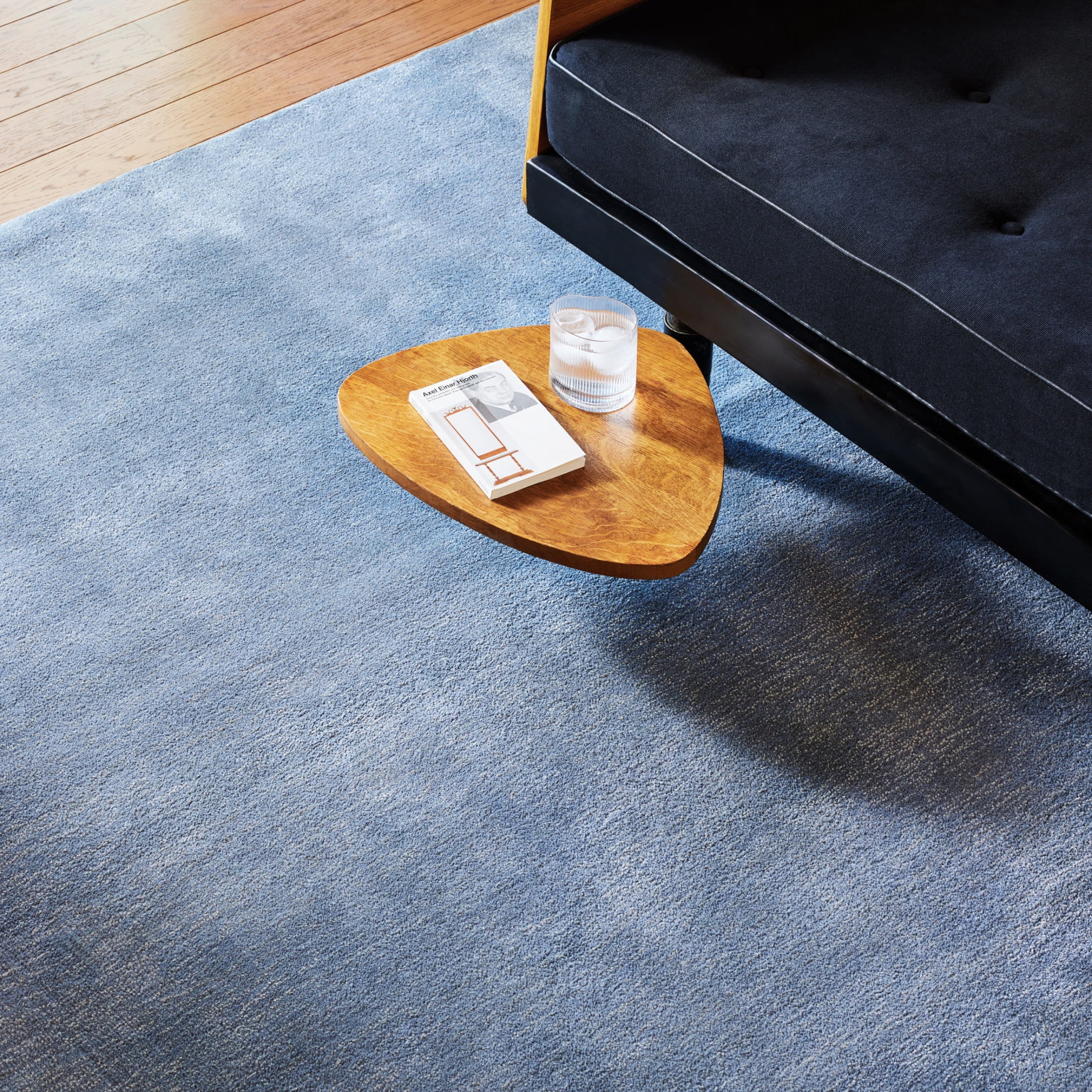 Rugs USA Arrel Speckled Wool-Blend Area Rug, 6' x 9', Arrel Denim ...