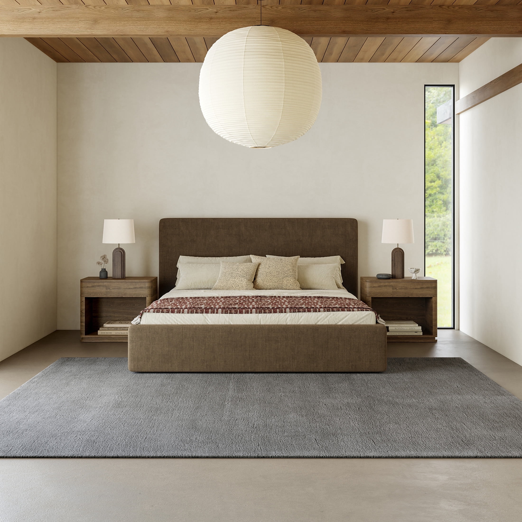 Rugs USA Gaia New Zealand Wool Shag Area Rug, 7' 6" x 9' 6", Gaia Dark ...