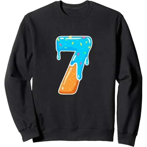 Arvy 67 Ice Cream Drip Design Unisex Crewneck Sweatshirt - Walmart.com