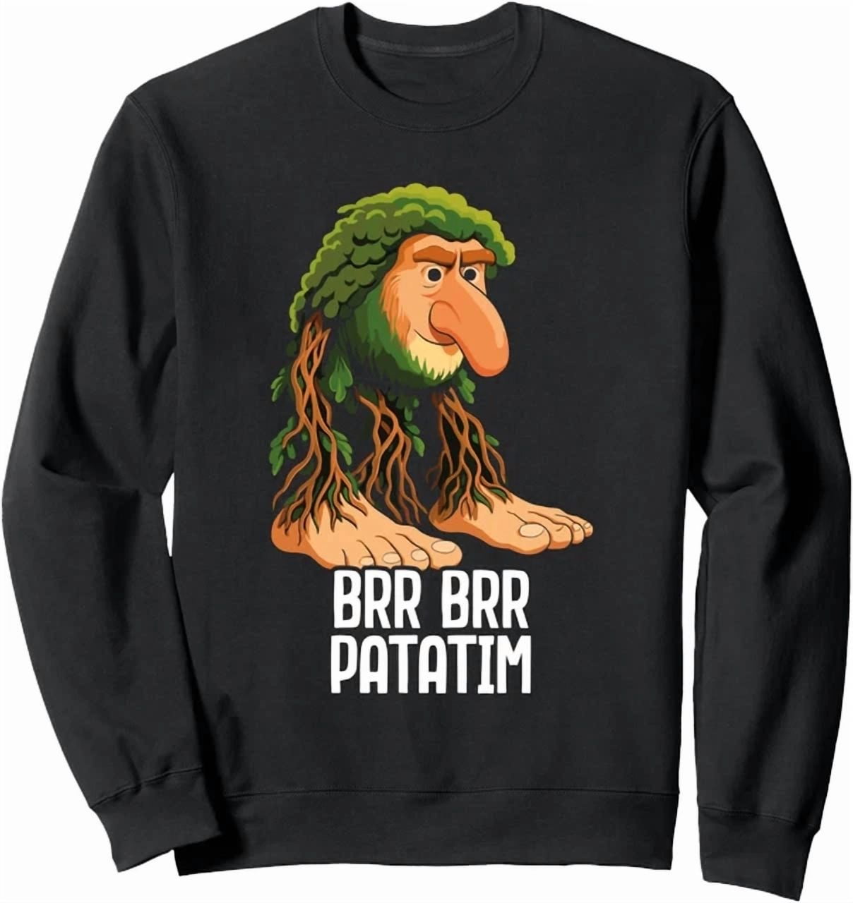 Arvy Brr Brr Patatim Italian Brainrot Design Unisex Crewneck Sweatshirt ...