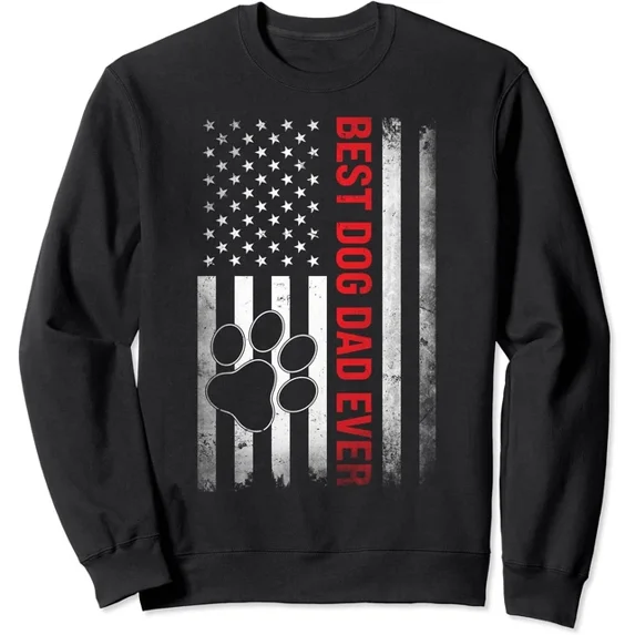 Arvy Dad Dog Dad Gift Happy Love Unisex Crewneck Sweatshirt - Walmart.com