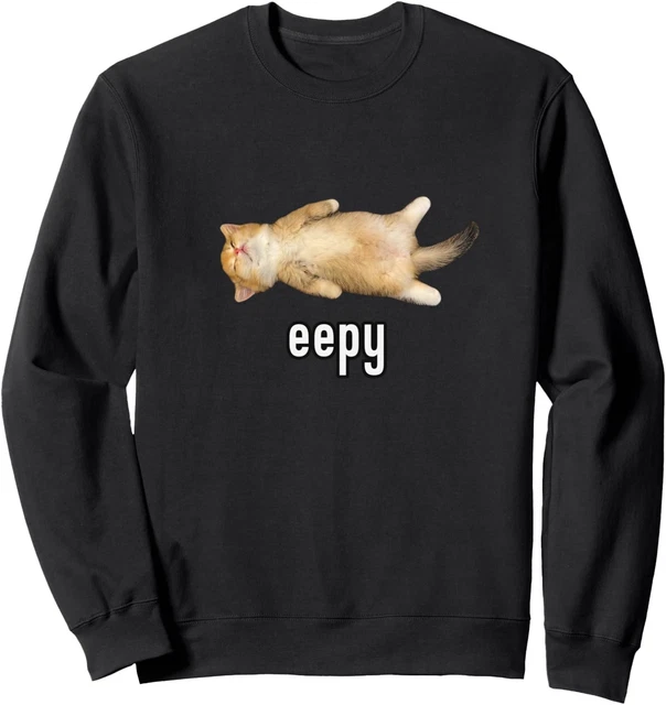 Arvy Eepy Cat Sleepy Cat Unisex Crewneck Sweatshirt - Walmart.com