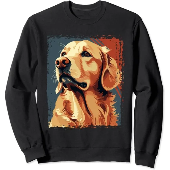 Arvy Golden Retriever Dog Lovers Golden Fans Unisex Crewneck Sweatshirt ...