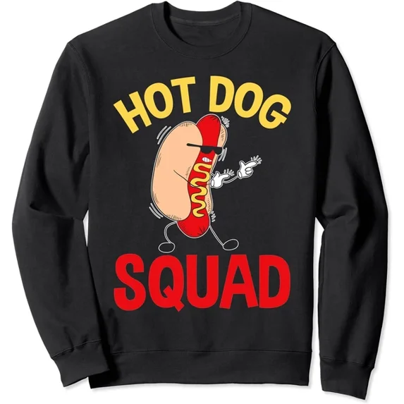 Arvy Hot Dog Squad Hot Dog Foodie Clothing Design Unisex Crewneck ...