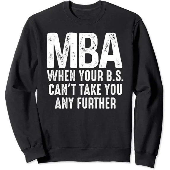 Arvy MBA Design For Men Women Master Degree Graduation Unisex Crewneck ...