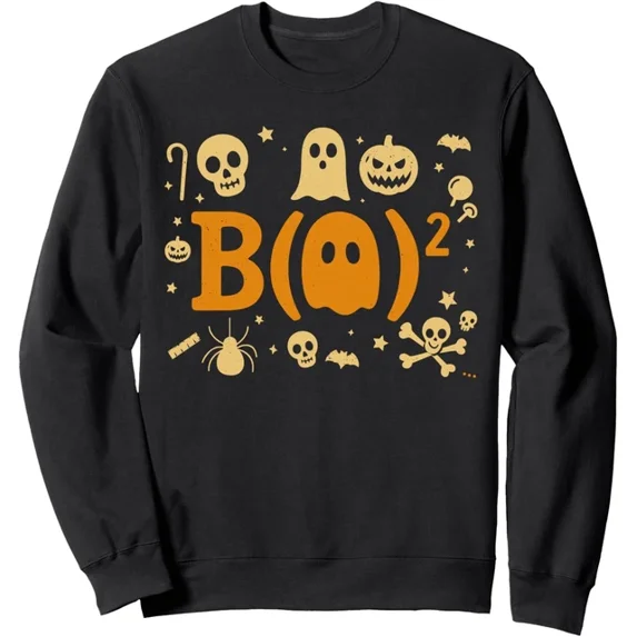 Arvy Math Teacher Ghost Cute Spooky Teacher Unisex Crewneck Sweatshirt ...