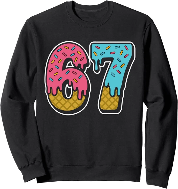 Arvy Seven Gen Alpha Slang Ice Cream Drip Unisex Crewneck Sweatshirt ...