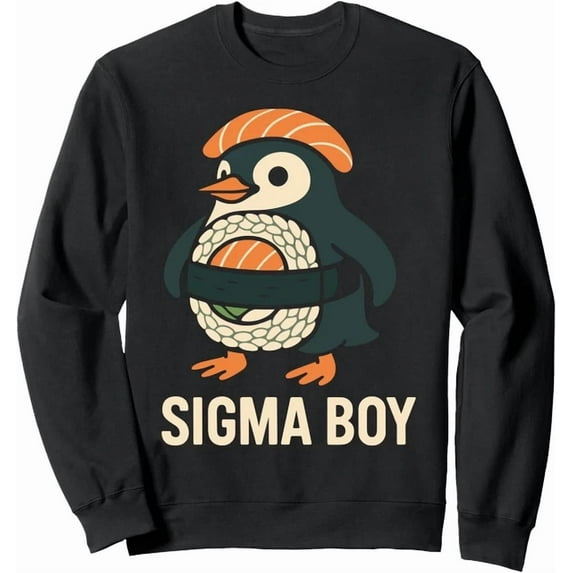 Arvy Sigma Boy Italian Brainrot Penguin Design Unisex Crewneck ...
