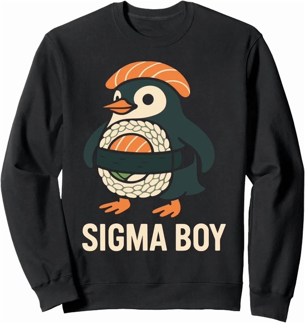 Arvy Sigma Boy Italian Brainrot Penguin Unisex Crewneck Sweatshirt ...