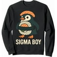 Arvy Sigma Boy Italian Brainrot Penguin Unisex Crewneck Sweatshirt ...