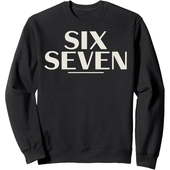 Arvy Six Seven 6 7 Gen Alpha Slang Unisex Crewneck Sweatshirt - Walmart.com