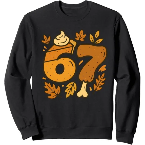 Arvy Six Seven Gen Alpha Slang Turkey Unisex Crewneck Sweatshirt ...