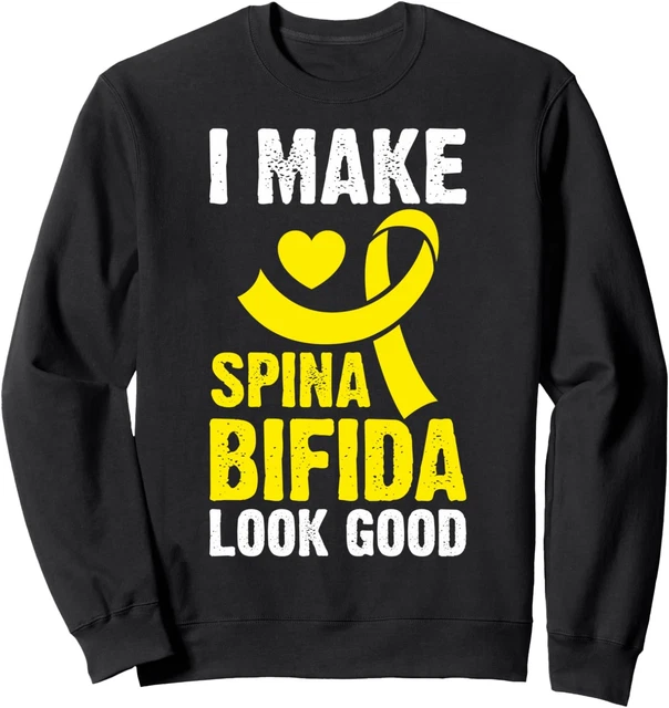 Arvy Spina Bifida Occulta Yellow Spina Bifida Awareness Unisex Crewneck ...