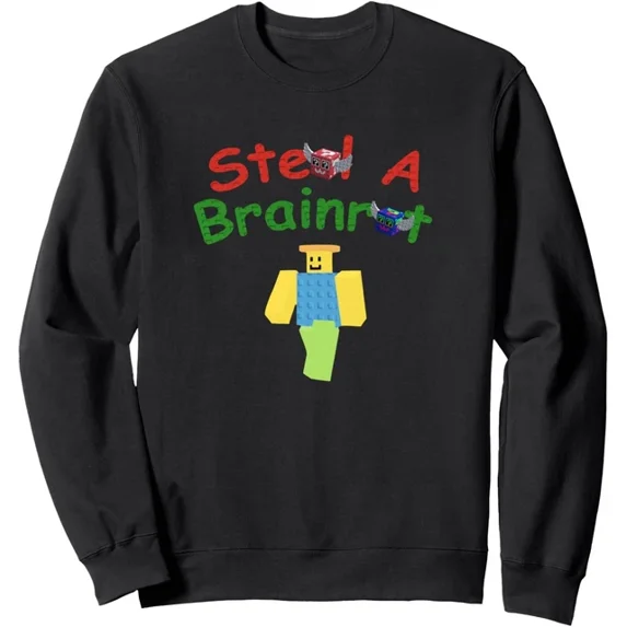Arvy Steal A Brainrot Noobini Pizzanini Gamer Unisex Crewneck ...