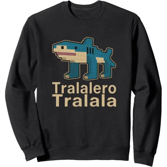 Arvy Tralalero Tralala - Italian Brainrot Cringe Unisex Crewneck Sweatshirt - Walmart.com