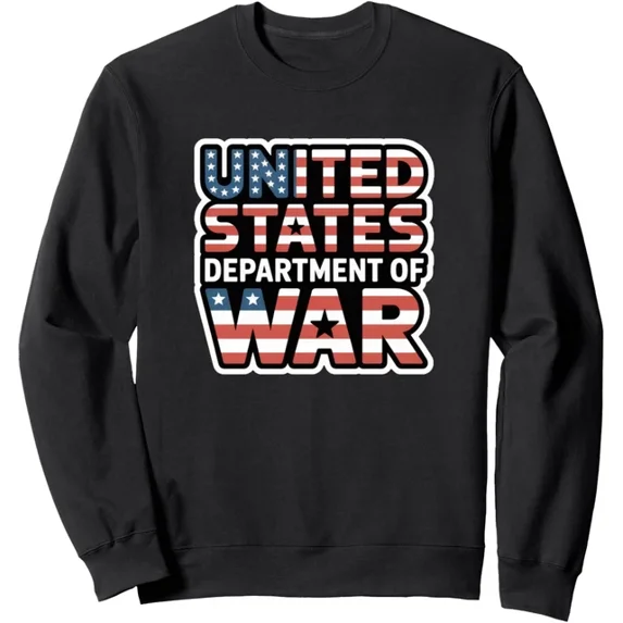 Arvy USA Department of War Rename Department of War Unisex Crewneck Sweatshirt - Walmart.com