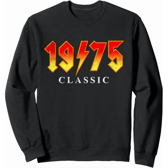 Arvy Vintage 1975 Classic Rock Legend 50 Year Old Unisex Crewneck ...