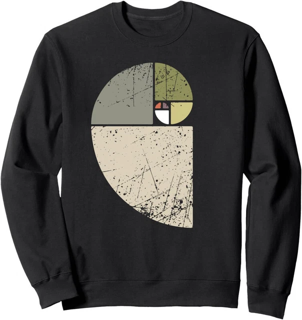 Arvy Vintage Fibonacci Spiral Math Golden Ratio Cool Unisex Crewneck ...