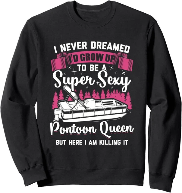 Arvy Vintage Pontoon Captain Women Pontoon Unisex Crewneck Sweatshirt ...