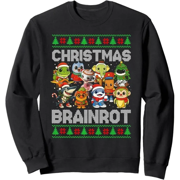 Arvy XmaS Italian Brain Rot Italian Brainrot Unisex Crewneck Sweatshirt ...