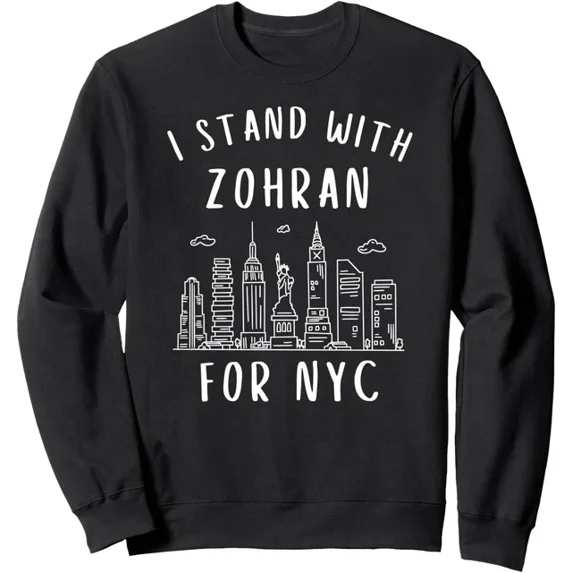 Arvy Zohran For Nyc Mayor Cool Trendy Progressive Vote Unisex Crewneck ...