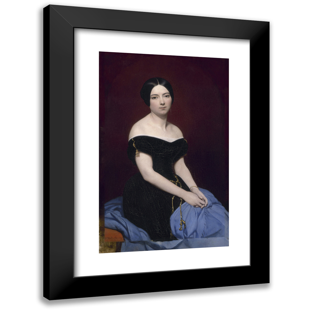 Ary Scheffer 11x14 Black Modern Framed Museum Art Print Titled - Portrait of Madame Edouard ...