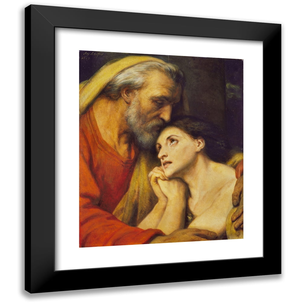 Ary Scheffer 20x24 Black Modern Framed Museum Art Print Titled - The ...