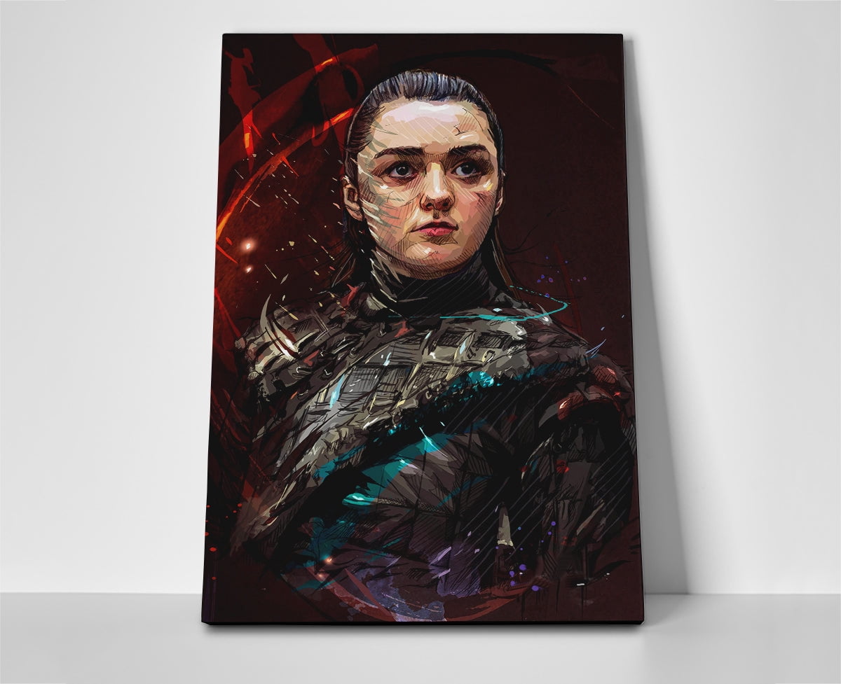 Arya Stark Poster or Wrapped Canvas - Walmart.com