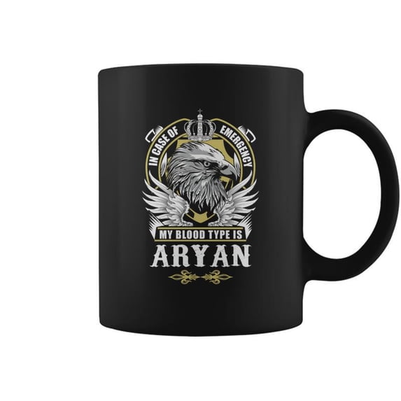 Aryan Name In Case Of Emergency My Blood Coffee Mugs - Walmart.com