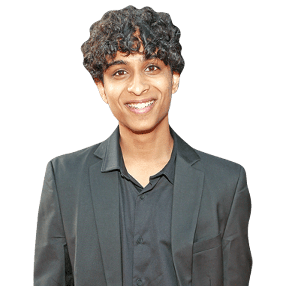 Aryan Simhadri (Black Suit) Half Body Buddy Cutout - Walmart.com