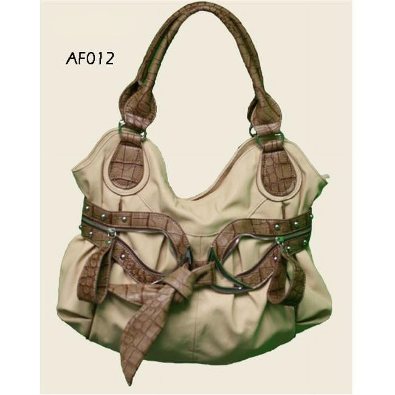 Aryana AF012 Women Shoulder Decorative Belt Handbag, Beige - Abi - Walmart.com