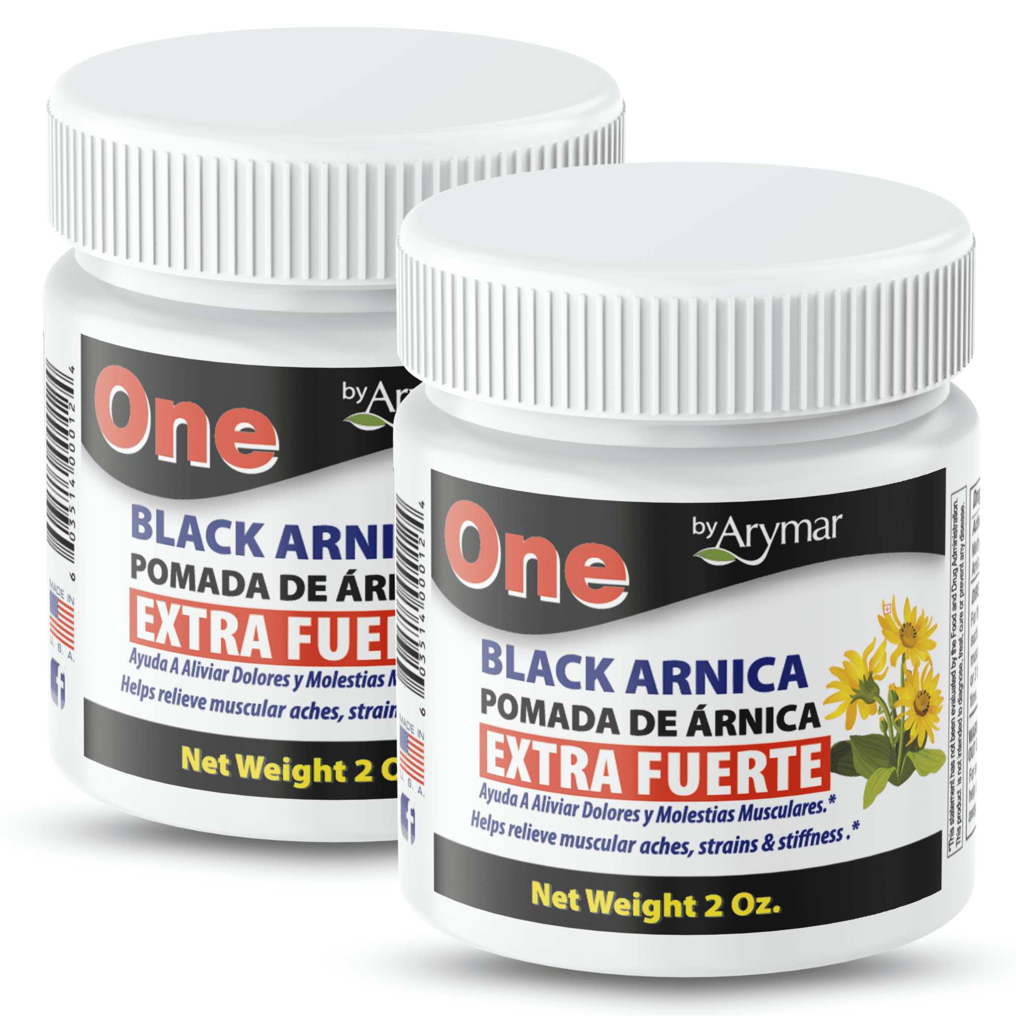 Arymar Arnica Salve Ointment, Pain Relieving Rub - 2 oz (2-Pack ...