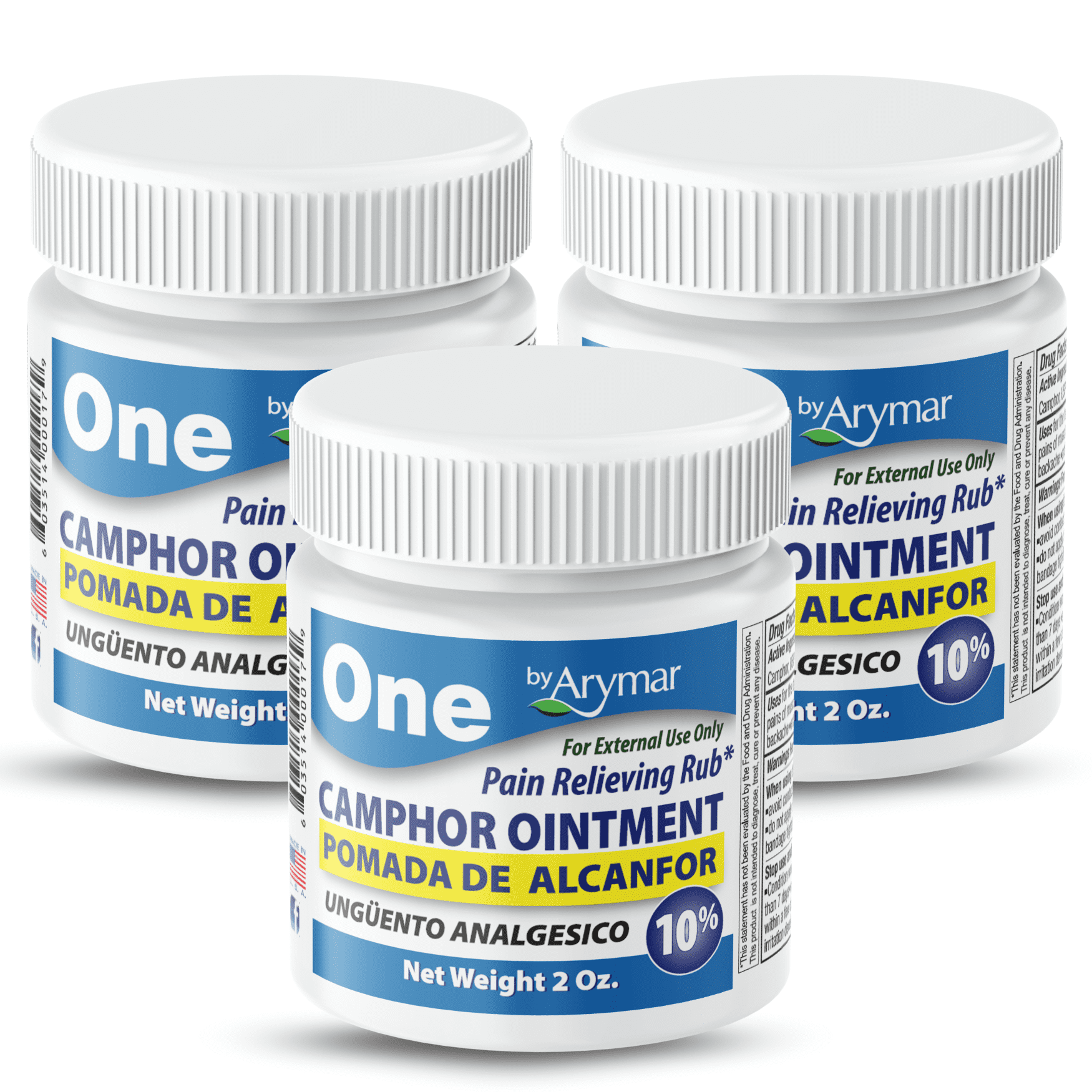 Arymar Camphor Ointment – Comforting Aromatic Balm- 2 oz (3-Pack ...